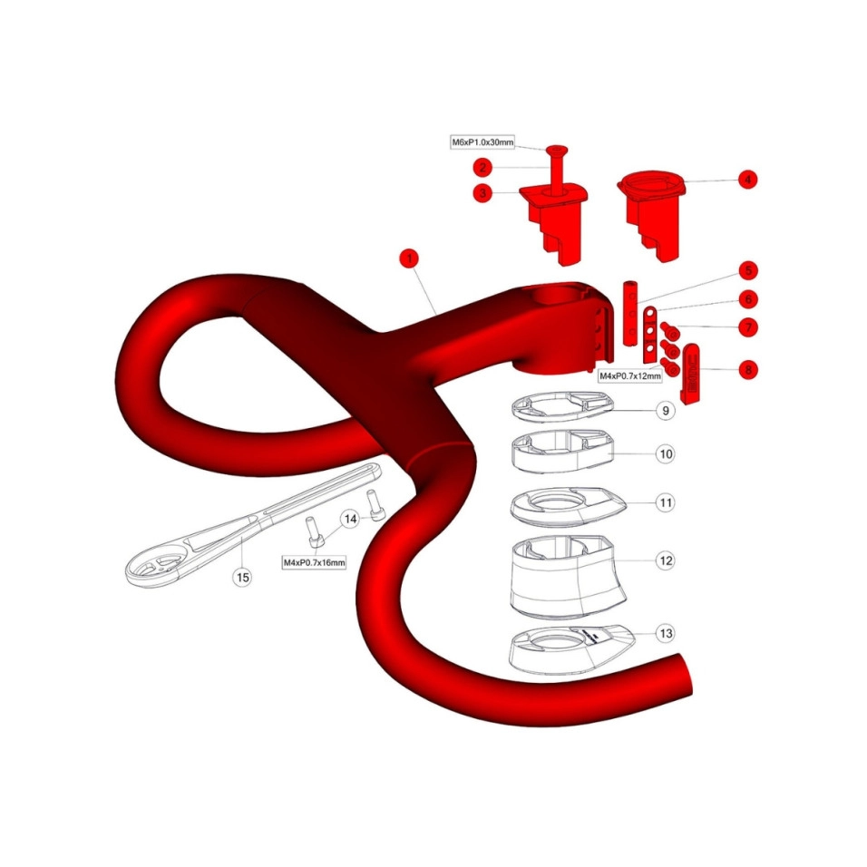 Comprar Manillar integrado BMC ICS2 Carbon Aero Cockpit 360/420 ...